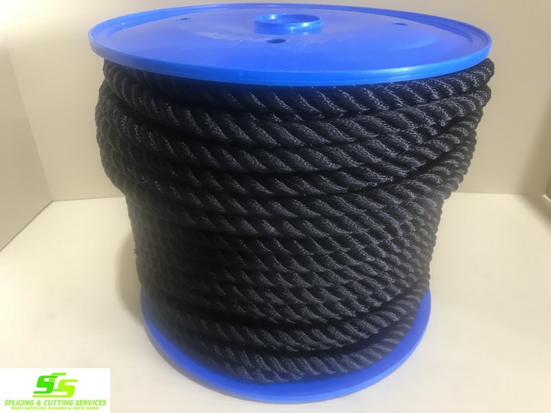 16MM x 100M POLYESTER ROPE BLACK