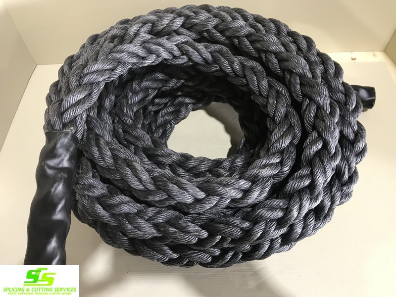 Economy Poly Battling Rope BLACK 45mm x 15m