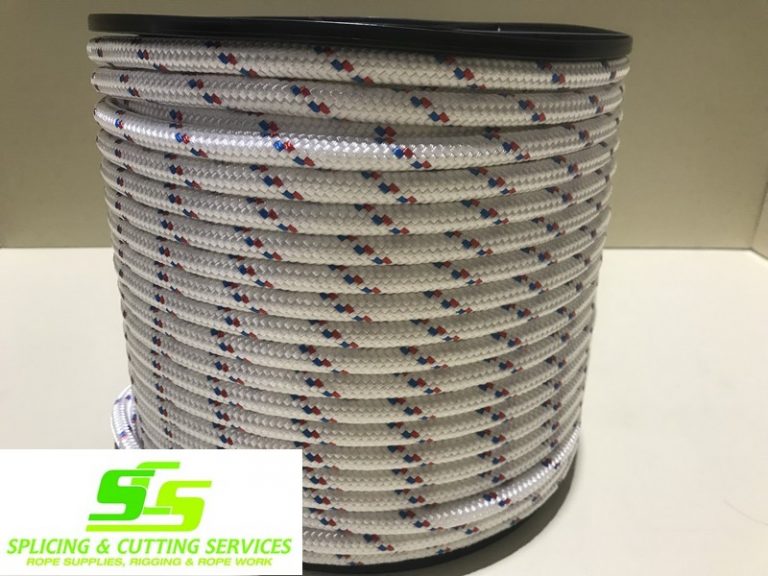 LOWERING ROPE 12mm x 100M D/BRAID POLYESTER R/B - Splicing & Cutting