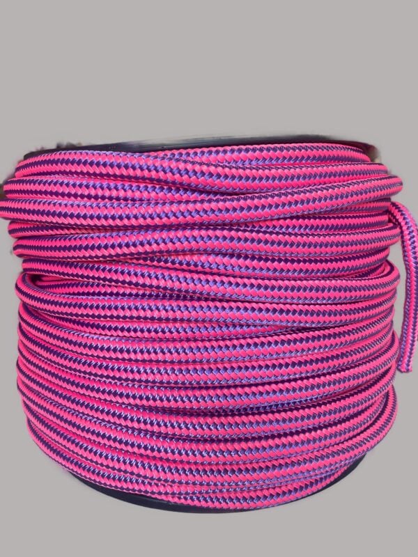 POLYESTER DOUBLE BRAID 16MM X 100MTR PINK/PURPLE - Splicing & Cutting