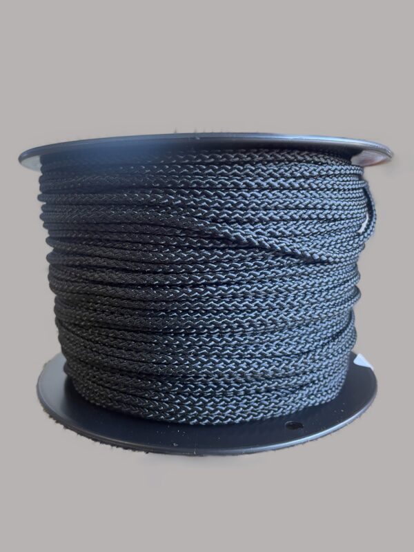 POLYESTER VB CORD 3MM X 100 MTRS BLACK - Splicing & Cutting